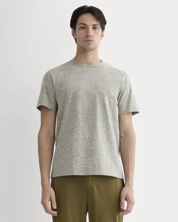 Everlane Rec Crew Neck Tshirt - Heathered Olive