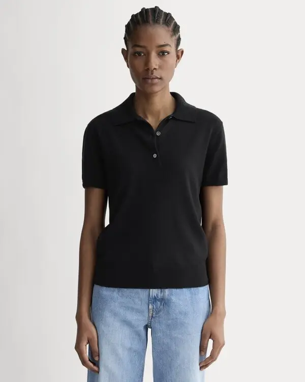 Everlane Cotton Cashmere Polo Sweater