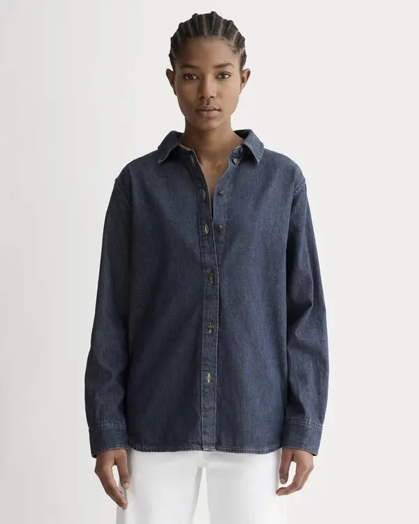 Everlane Denim Must-have Shirt - Dark Indigo