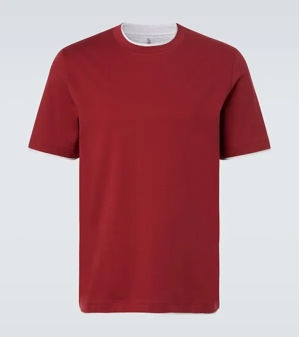 Brunello Cucinelli Cotton Jersey T-shirt - Red