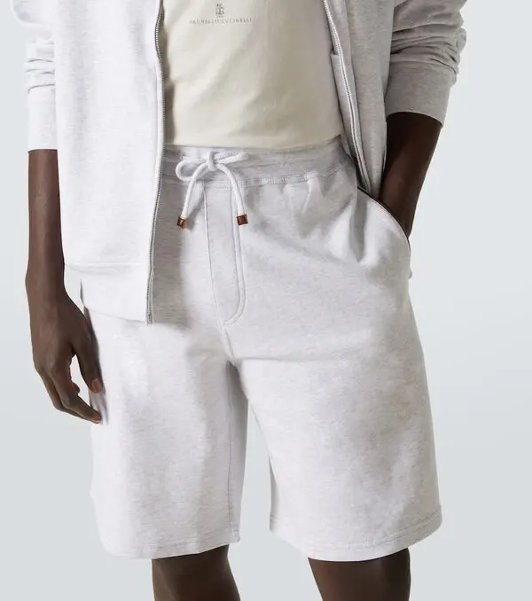 Brunello Cucinelli Cotton-blend Jersey Shorts