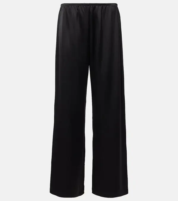 LESET Barb High-rise Wide-leg Pants - Black