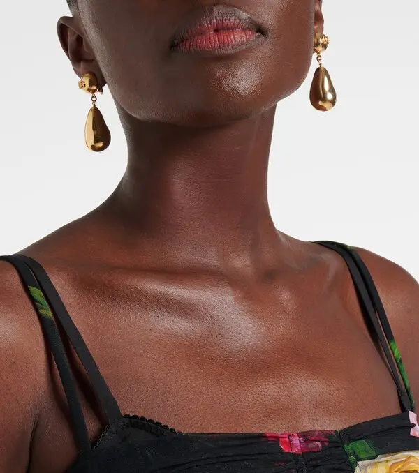 Dolce & Gabbana Pebble Pendant Clip-on Earrings