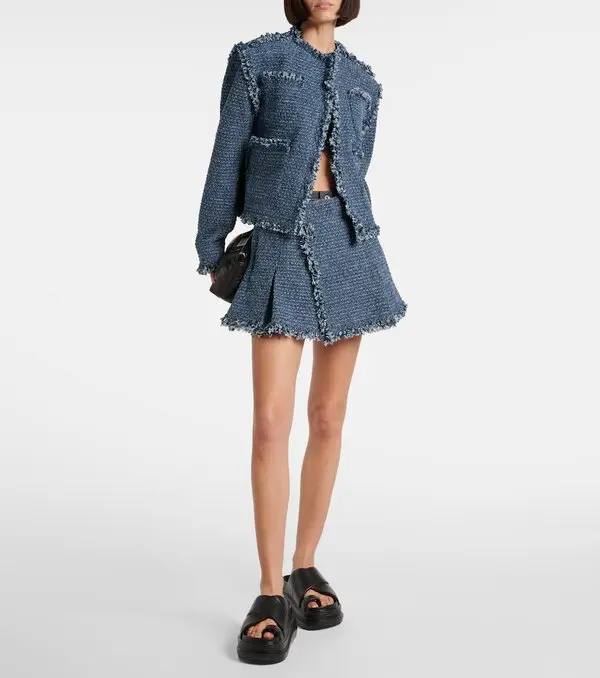 Sacai Punching Denim Shorts