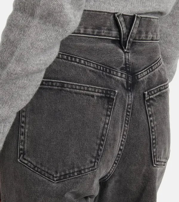 Veronica Beard Taylor High-rise Wide-leg Jeans - Black