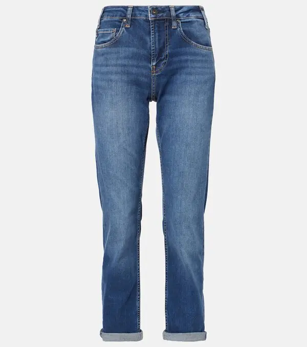 Ag Girlfriend Slim Jeans - Blue