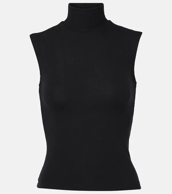 LESET Lauren Turtleneck Top - Black