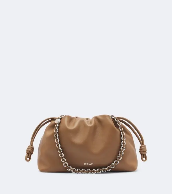 Loewe Flamenco Medium Leather Shoulder Bag - Brown