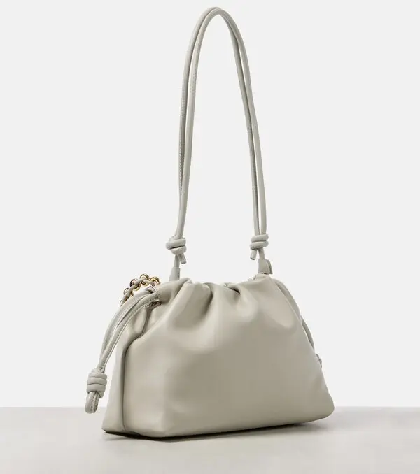 Loewe Flamenco Medium Leather Shoulder Bag - Grey