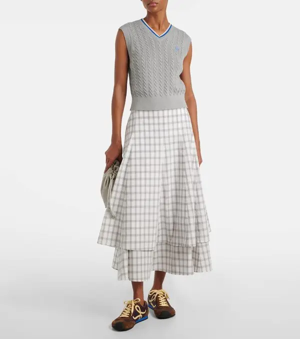 Loewe Sleeveless Cotton Sweater Vest