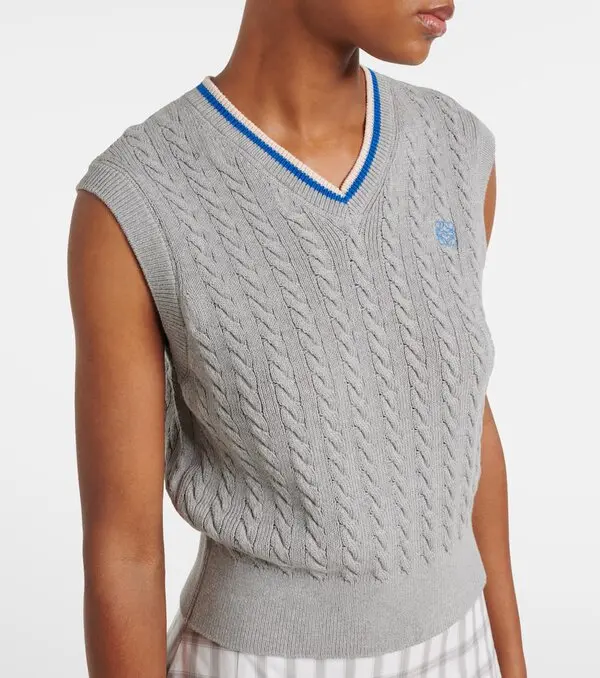 Loewe Sleeveless Cotton Sweater Vest