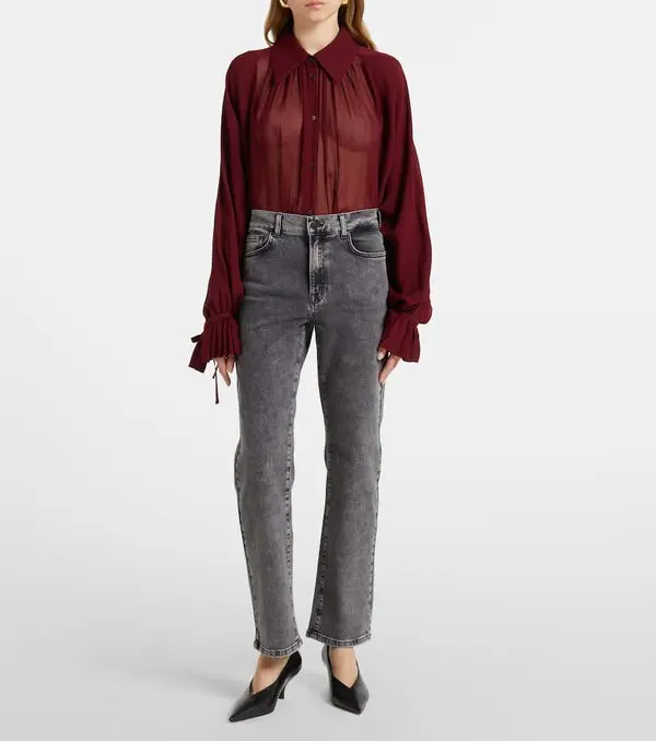 Ag Lanzarote Straight-leg Jeans - Grey