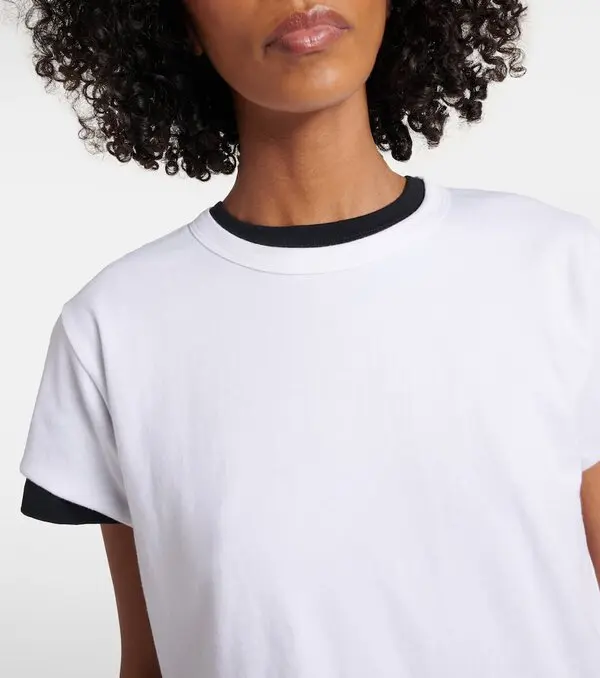 LESET Margo Set Of 2 Cotton Jersey T-shirts - White