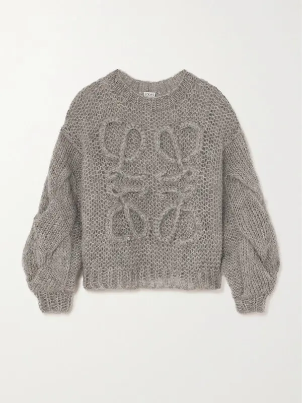 Loewe Anagram Oversized Mohair-blend Sweater