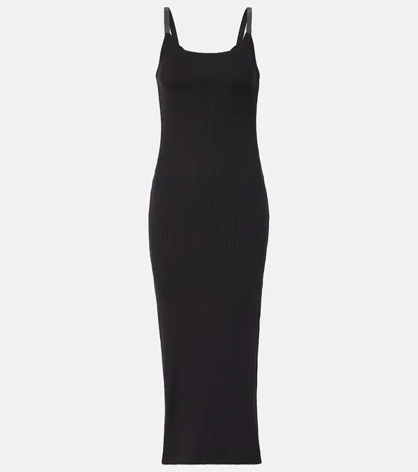 Brunello Cucinelli Monili Cotton-blend Jersey Midi Dress