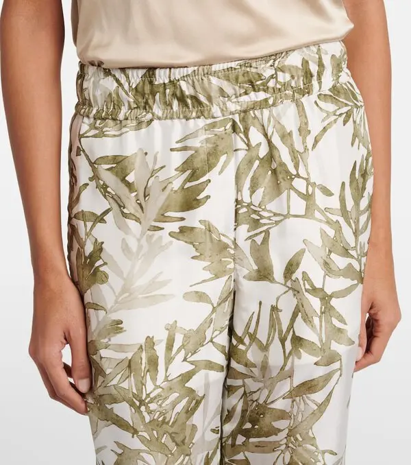 Brunello Cucinelli Silk Wide-leg Pants