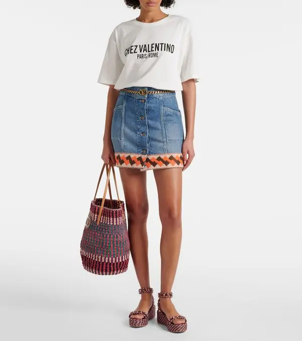 Valentino Garavani Rockstud Torchon Espadrille Sandals