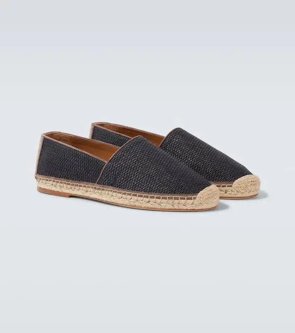 Brunello Cucinelli Canvas Espadrilles - Black