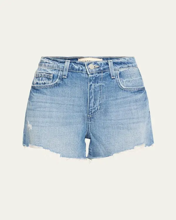 L'AGENCE Beck Denim Shorts