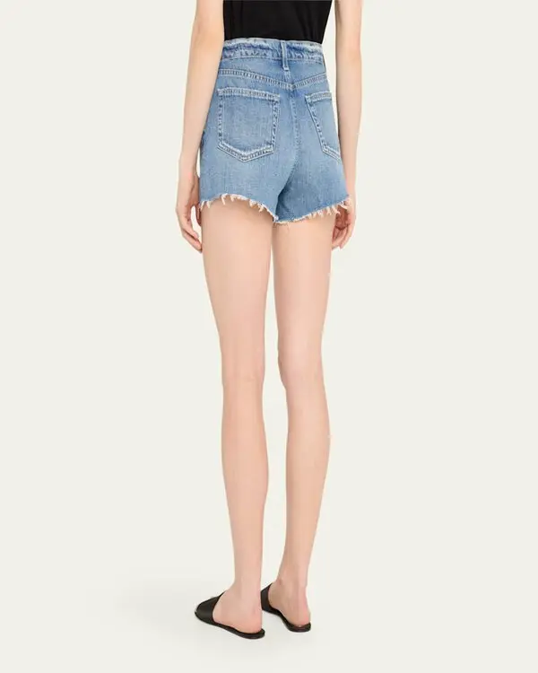 L'AGENCE Beck Denim Shorts
