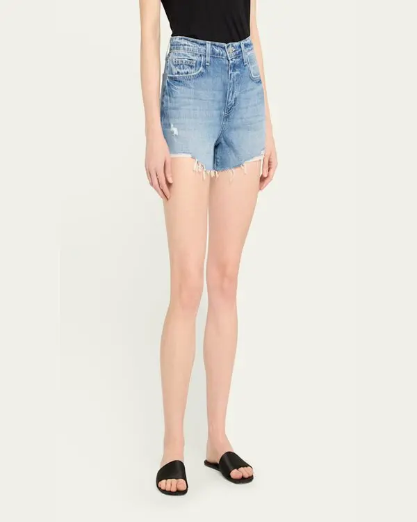 L'AGENCE Beck Denim Shorts