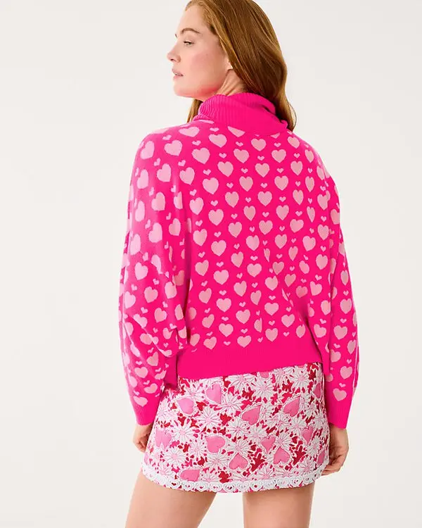 LILLY PULITZER Liggy Heart-patterned Sweater