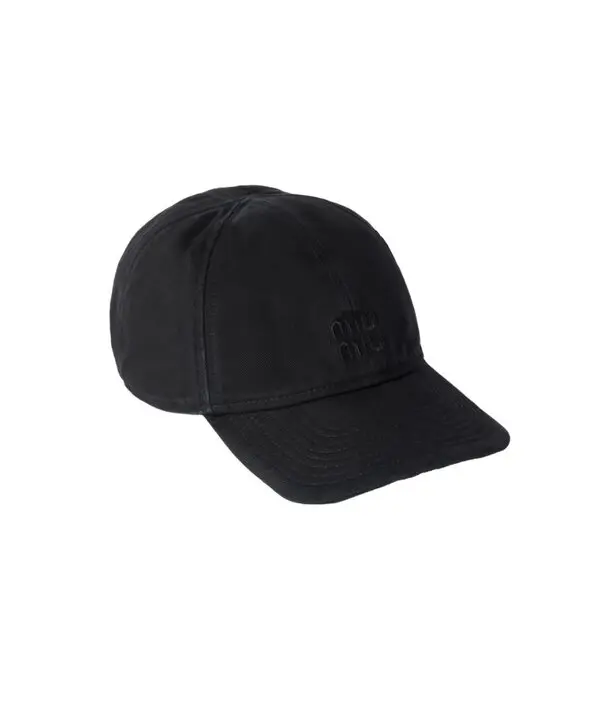 Miu Miu Drill Baseball Cap - Black
