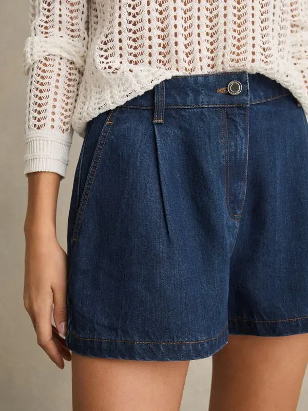 REISS Raymond Denim Shorts