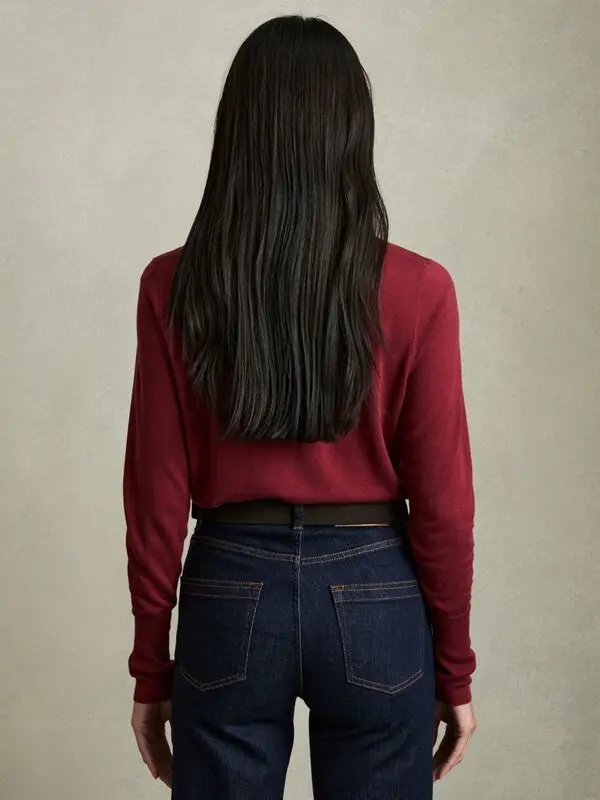 REISS Wendy Fine-knit Crew-neck Jumper With Cashmere