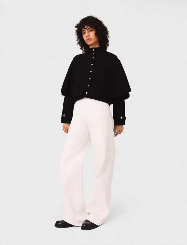 Maje Layered Cape-effect Cardigan