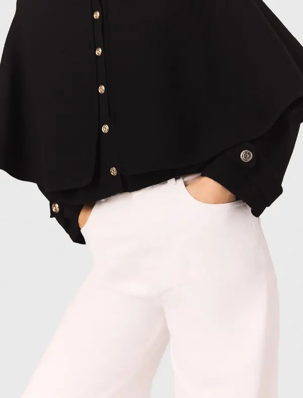 Maje Layered Cape-effect Cardigan