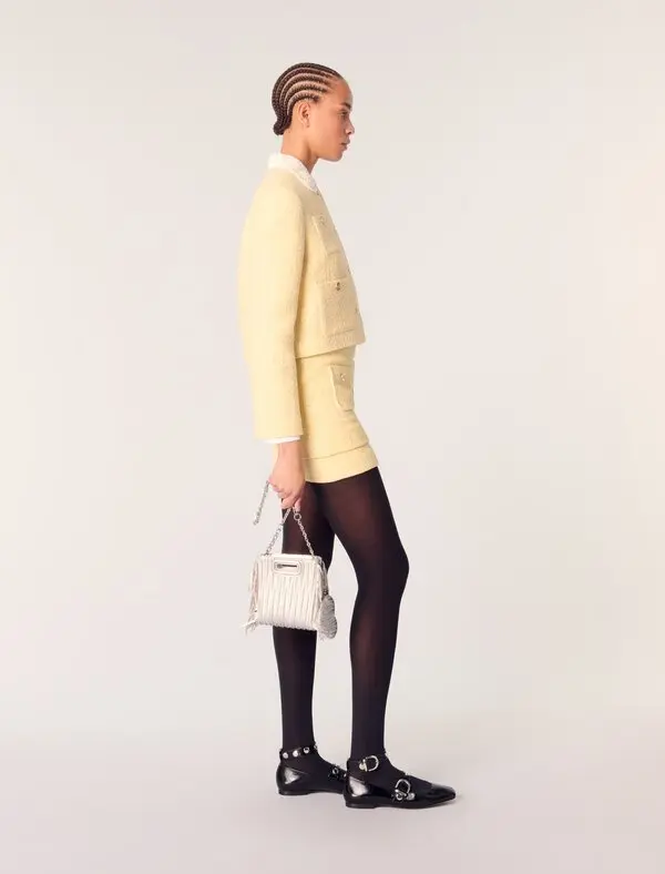 Maje Short Tweed Lurex Jacket