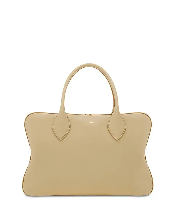 FERRAGAMO Tote Bag - Stone