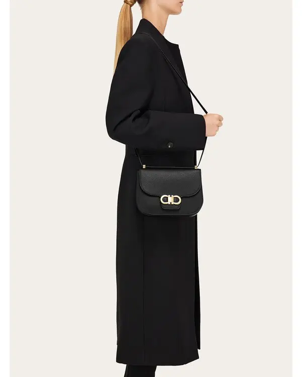 FERRAGAMO Double Gancini Crossbody Bag