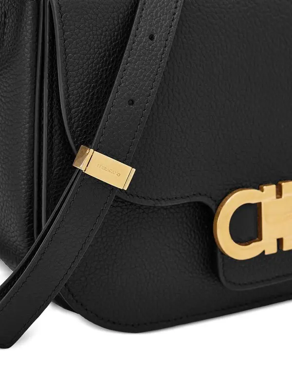 FERRAGAMO Double Gancini Crossbody Bag