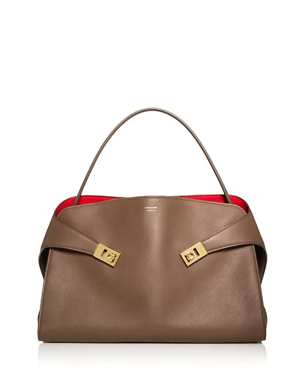 FERRAGAMO Hug Handbag - Clay