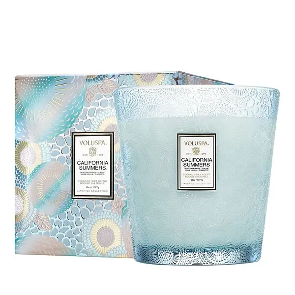 Voluspa California Summers 3 Wick Hearth Candle, 38 Oz - No Color