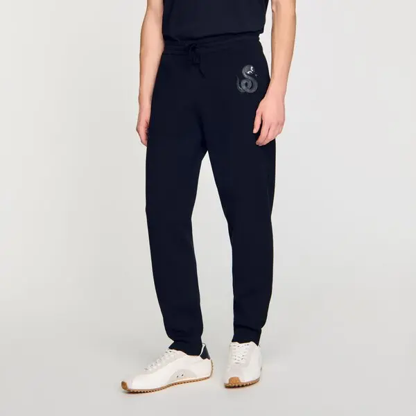 Sandro Joggers With Snake Detail