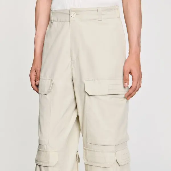 Sandro Wide-leg Cargo Trousers