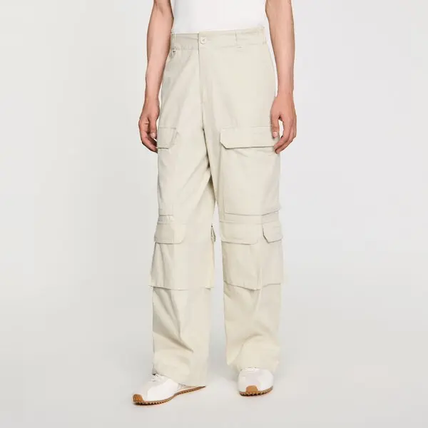 Sandro Wide-leg Cargo Trousers