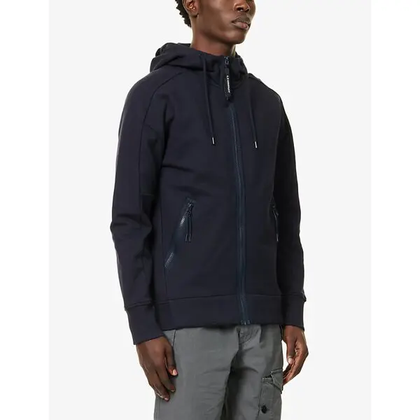 C.P. COMPANY Goggle Regular-fit Cotton-jersey Hoody