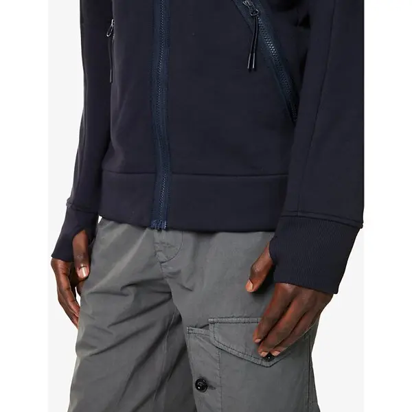 C.P. COMPANY Goggle Regular-fit Cotton-jersey Hoody