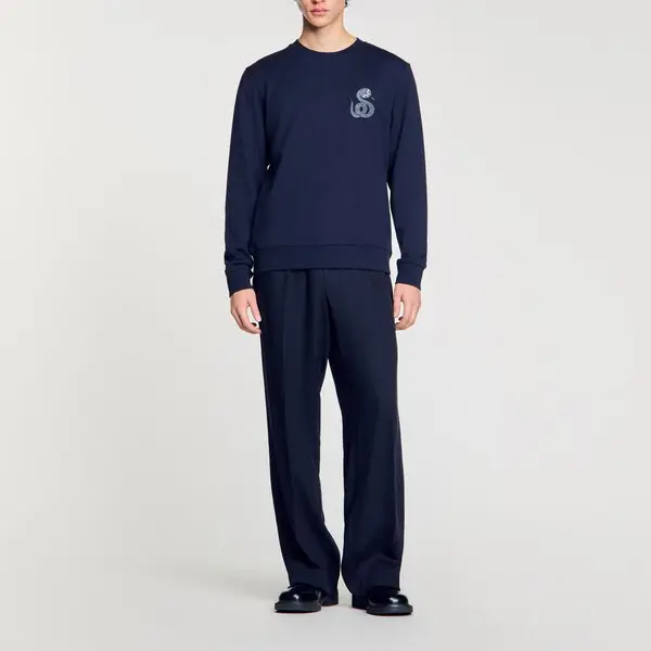 Sandro Milano Knit Jacket With Snake Patch