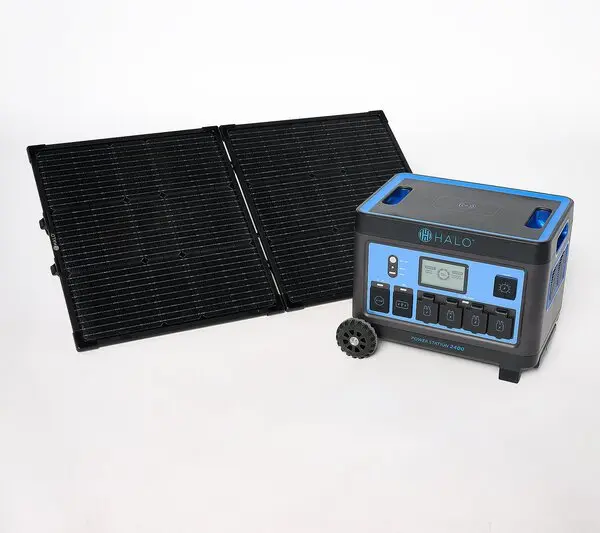 HALO 2400w Power Station W/ Built In Trolley & Solar, 1800wh - One-color