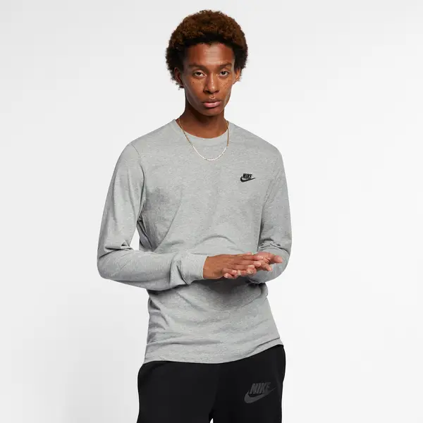 Nike Sportswear Club Long-sleeve T-shirt - Grey