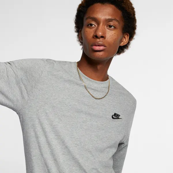 Nike Sportswear Club Long-sleeve T-shirt - Grey