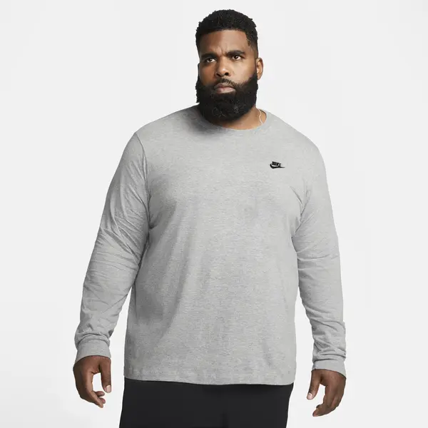 Nike Sportswear Club Long-sleeve T-shirt - Grey