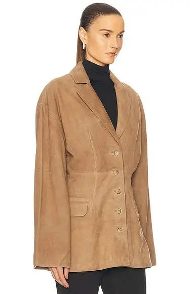 EAVES Salta Suede Jacket - Tan