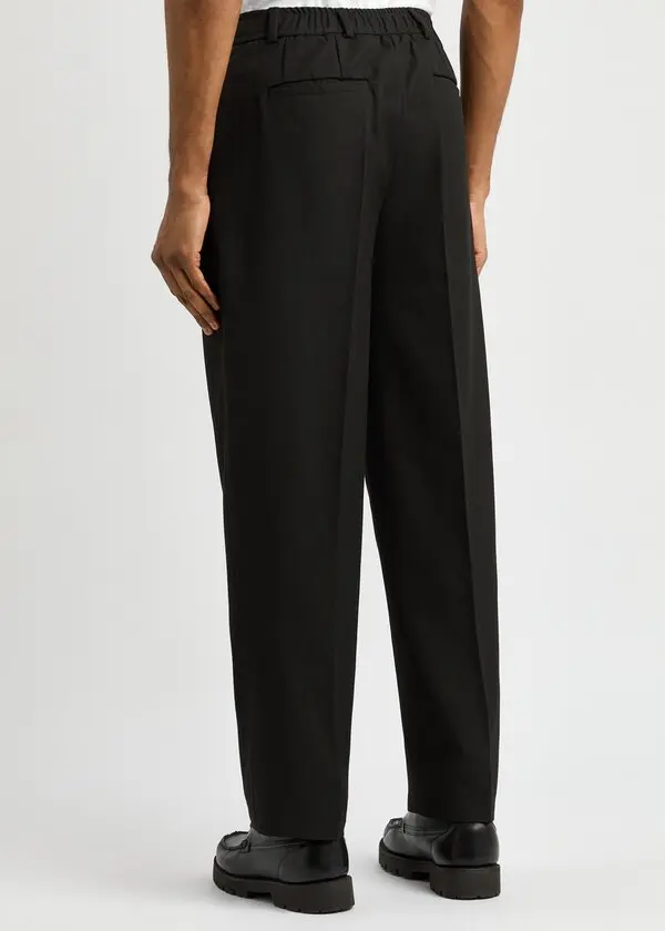 ABOUT:BLANK Straight-leg Woven Trousers - Black