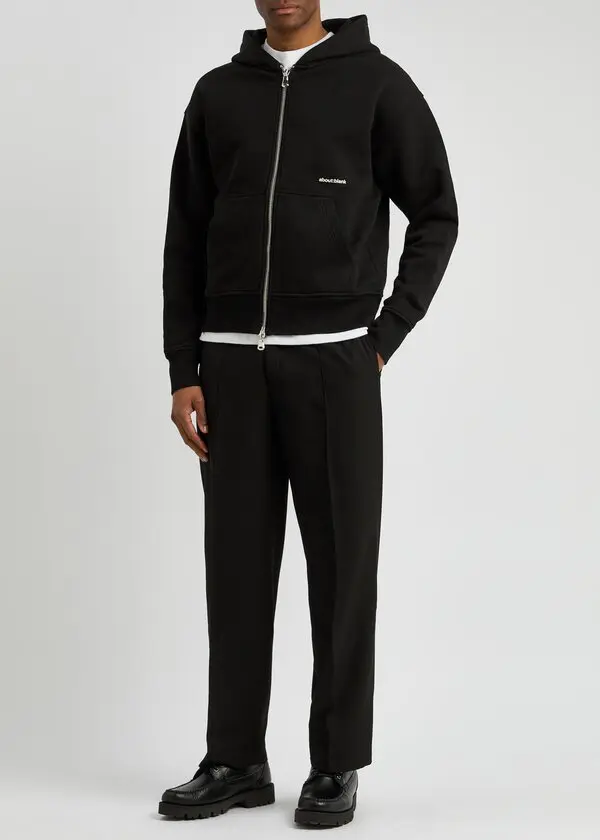 ABOUT:BLANK Straight-leg Woven Trousers - Black